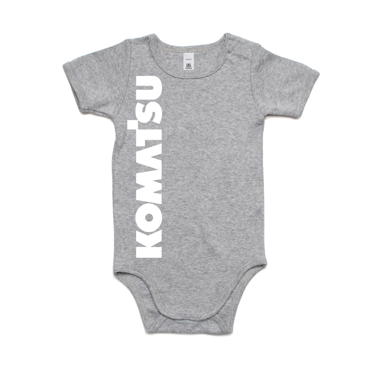 KOMATSU BABY GREY ONESIE – Komatsu Australia Retail